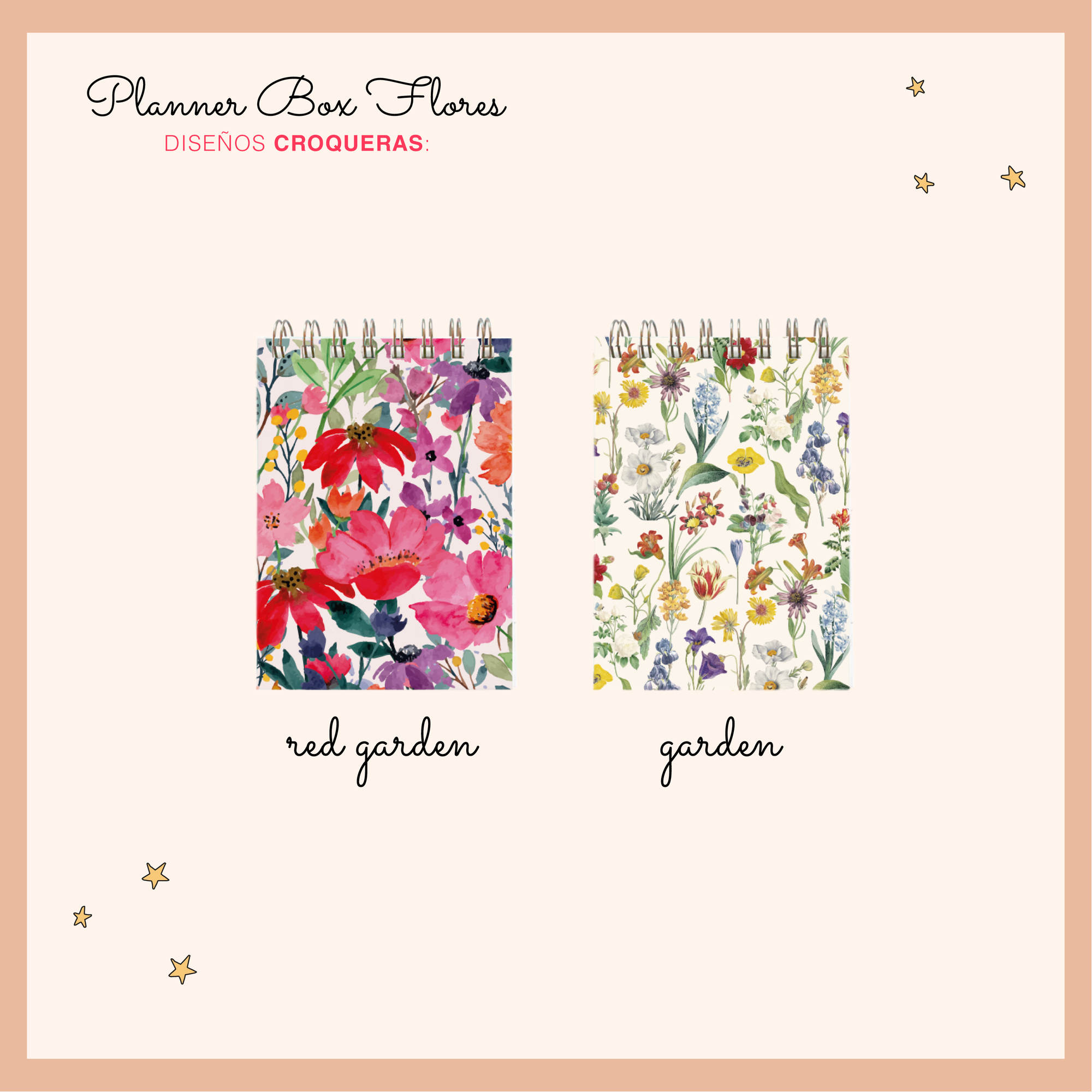 PLANNER BOX FLORES MEDIUM - Beplanner.cl