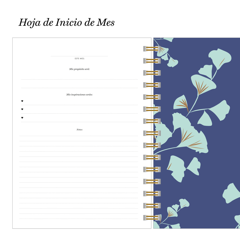 Planner Anual Zinnia 2025 – Beplanner.cl