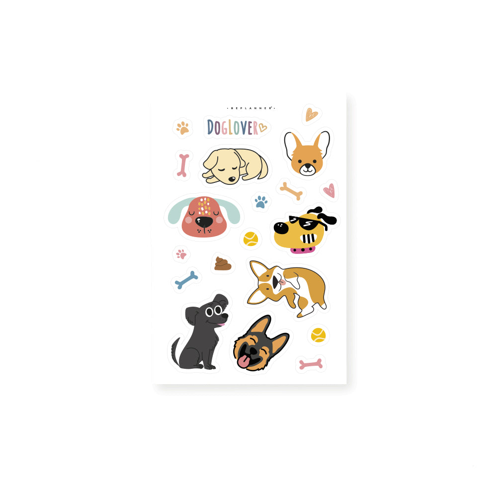 Sticker Perrito - Beplanner.cl